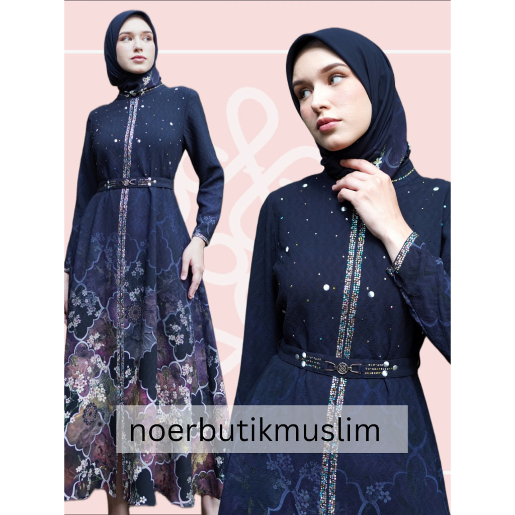 Jual Hikmat fashion original A3026 Abaya Hikmat Terbaru 2024 Ori noerbutikmuslim | Shopee Indonesia