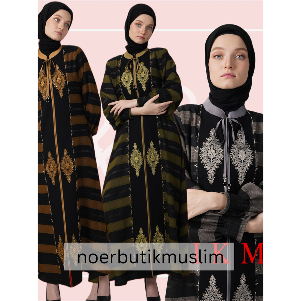 Jual Salin Hikmat Fashion Original A8933 Abaya Hikmat Terbaru 2024 noerbutikmuslim | Shopee ...