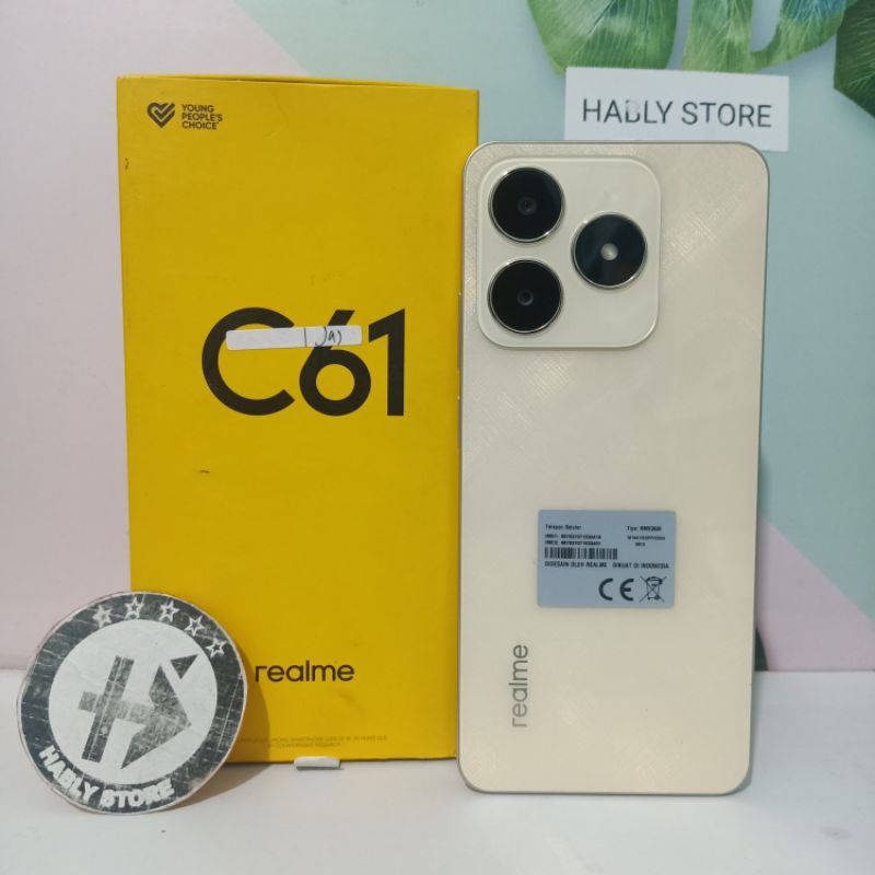 Jual REALME C61 8/128GB SECOND FULLSET ORIGINAL | Shopee Indonesia