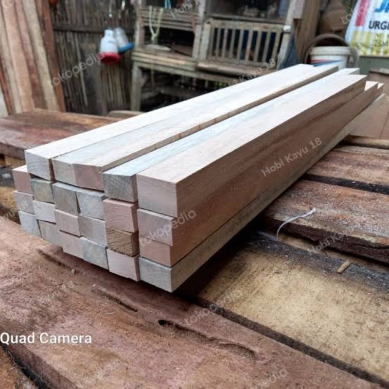 Jual Isi 10 List Reng Kayu Ukuran 2x3 Panjang 100 cm Sudah di serut ...