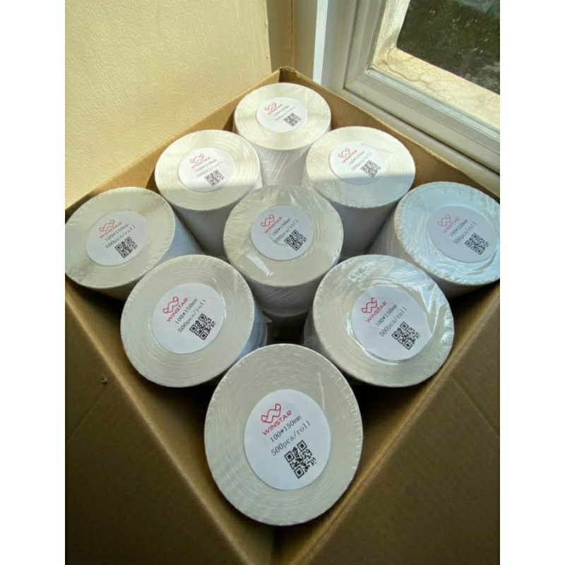 Jual Kertas Thermal Winstar Lebar 100x150 Roll 500 Lembar 1 Dus 18 Roll ...