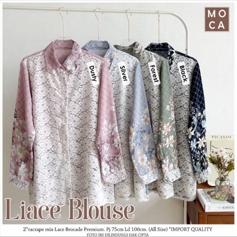 Jual Liace Blouse Oversize Atasan Jumbo Allsize Busui Premium Original ...