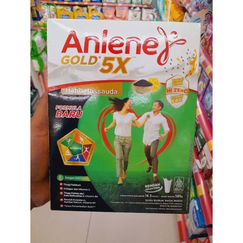 Jual anlene gold 5x susu bubuk dewasa habbatussauda 580g - otot tulang ...