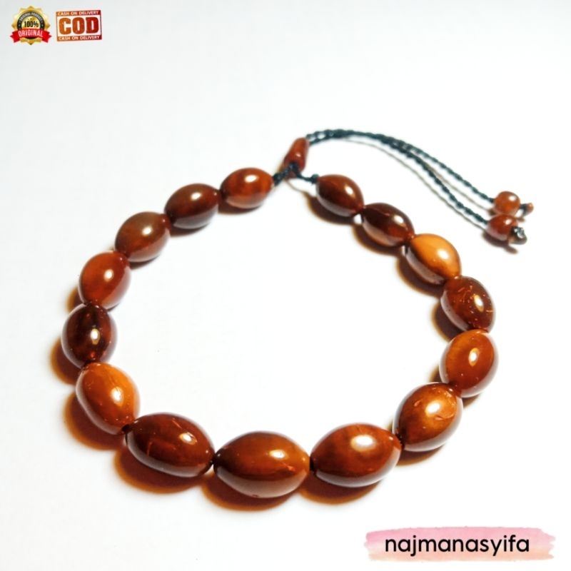 Jual Najmanasyifa Gelang kayu kaukkah/kokkah asli motif oval kecil ...