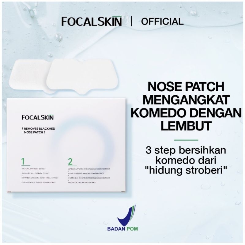Jual Focalskin 3 Step Remove Blackhead Nose Patch / Pore Pack Komedo | Shopee Indonesia