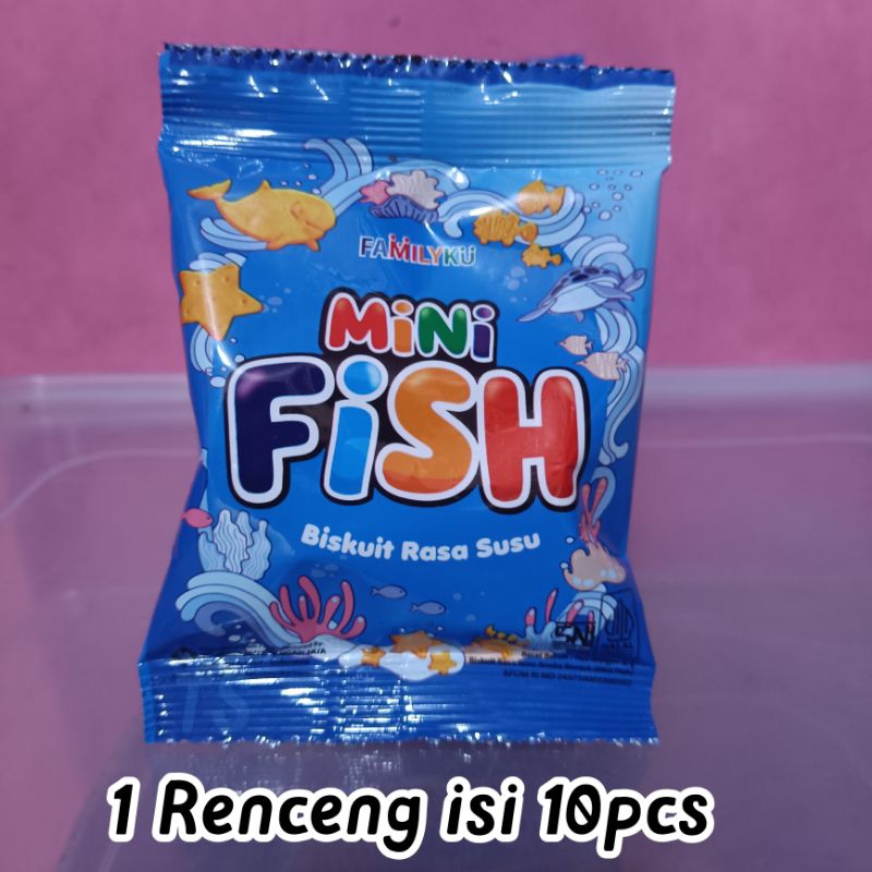 Jual Mini Fish Biskuit Rasa Susu 1 Renceng isi 10 Pcs | Shopee Indonesia