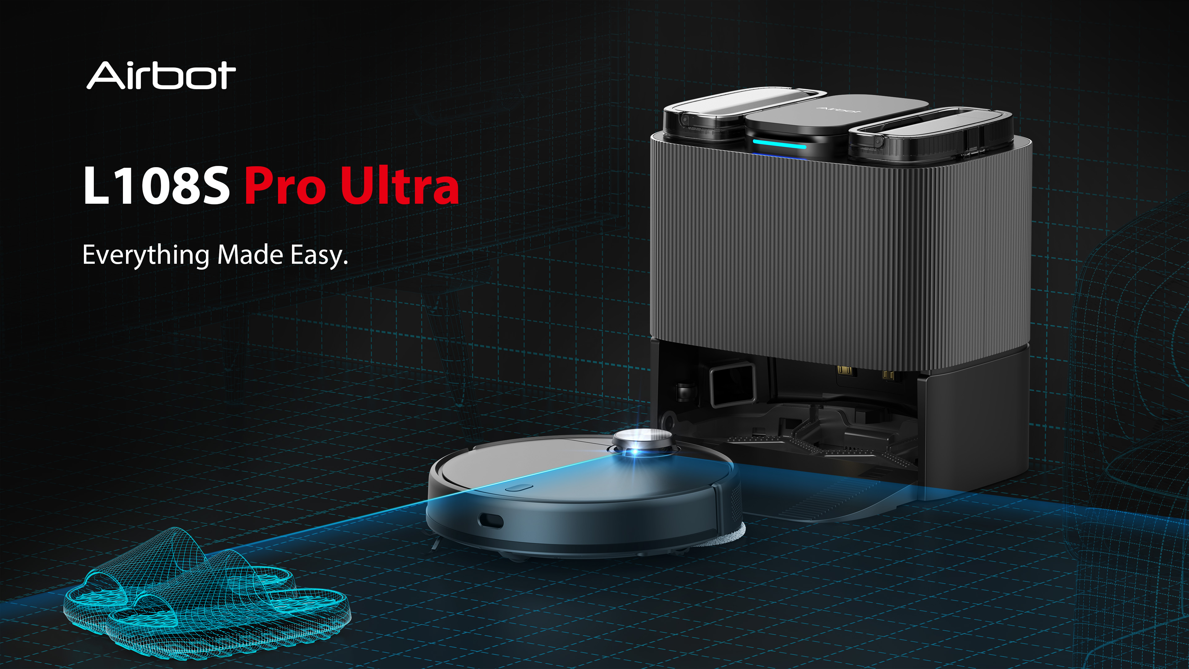 Jual Airbot Robotic Vacuum L108S Pro Ultra, 8000Pa, Auto Washing Mop ...
