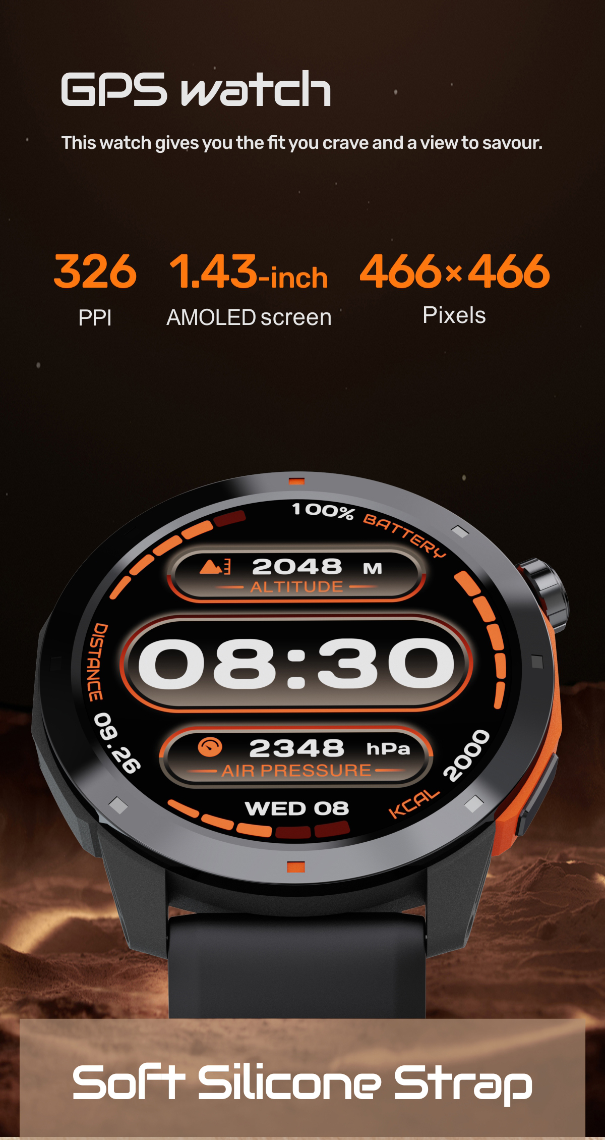 Jual 【GPS】Aolon Navi R3 Jam Tangan Smartwatch GPS Map Amoled AOD ...