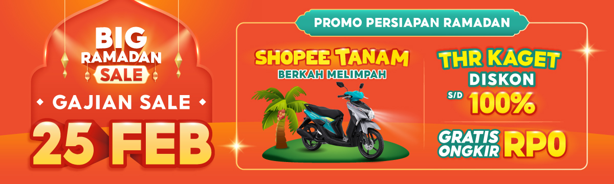 Promo Ramadhan - Shopee Big Ramadan Sale 2025 | Gratis Ongkir RP0