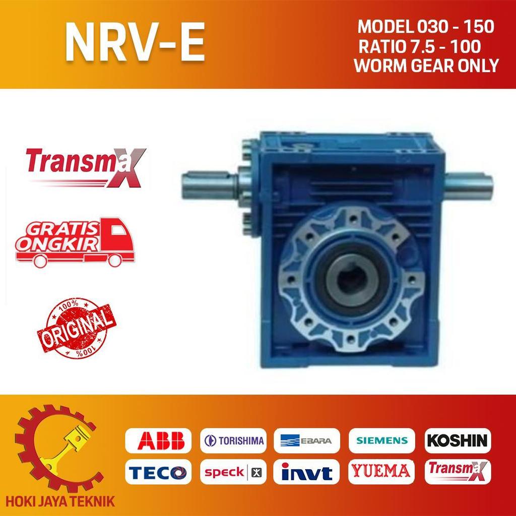 Jual Worm Gear 050 NRV E Gear Box NMRV Hollow Shaft Ratio 7,5 - 100 ...