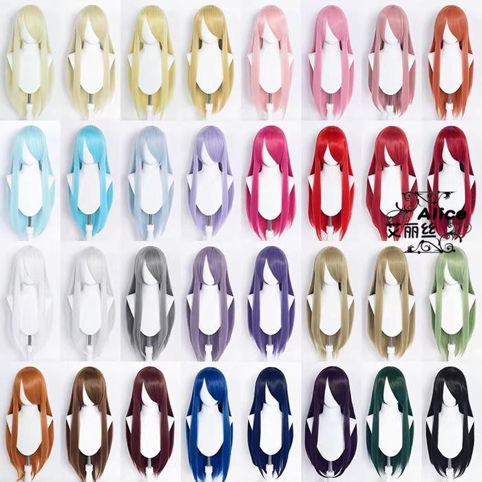 Jual WIG COSPLAY YWAILISI / ALICE BASE 80CM LURUS MULTI COLOUR / BANYAK ...