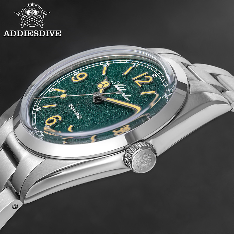Jual ADDIESDIVE 36mm Top Brand Watch For Men AD2518 Bubble Mirror Pot ...