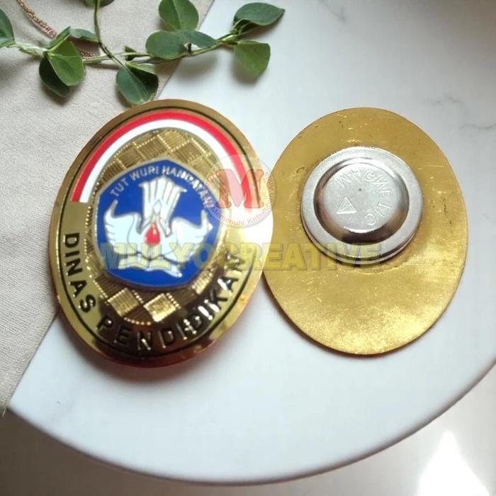 Jual Pin Logo Dinas Pendidikan Oval Lencana Pin Disdik Magnet | Shopee ...