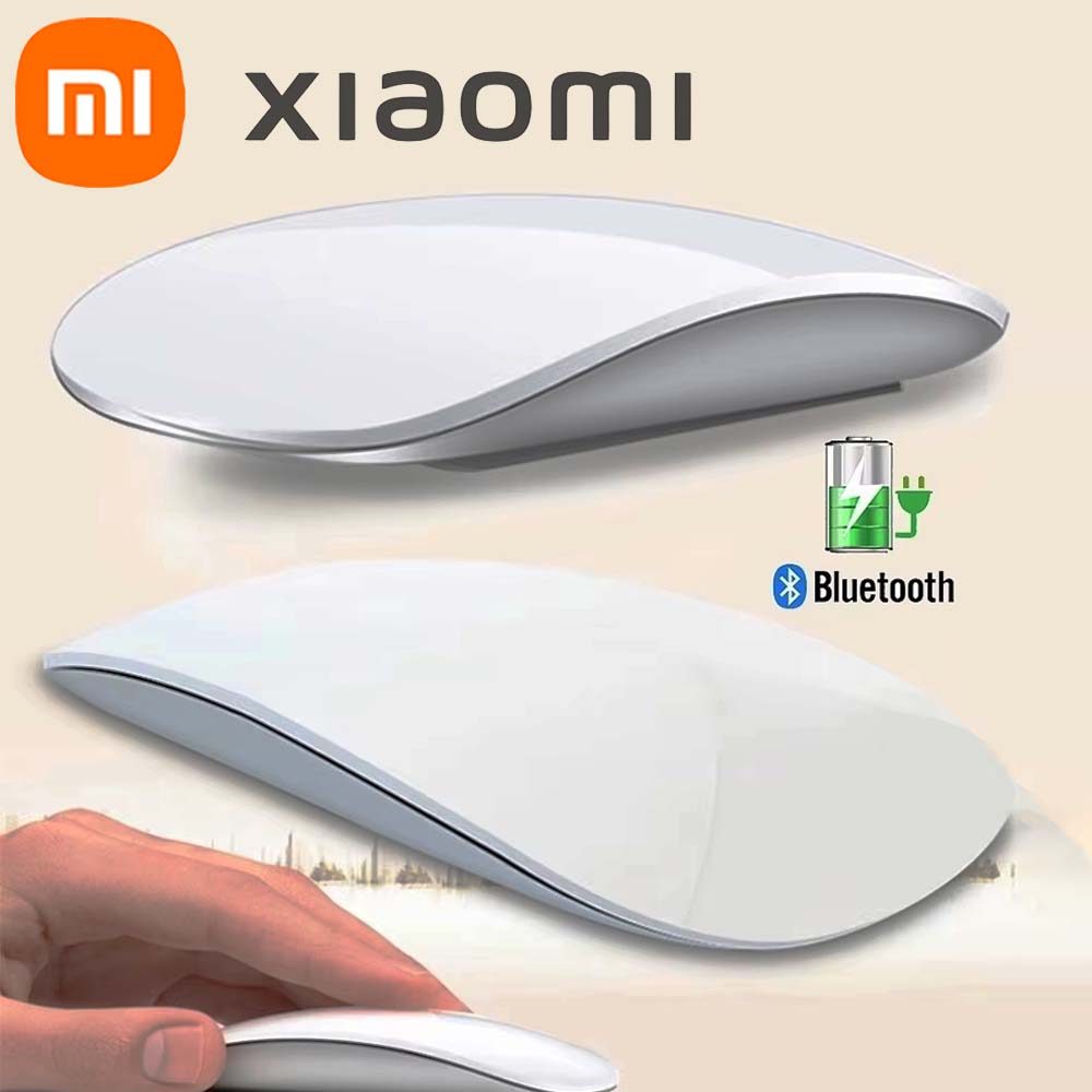 Jual Xiaomi Wireless Mouse Bluetooth 4.0 Rechargeable Silent Multi Arc ...