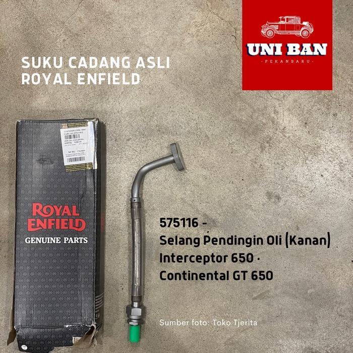 Jual Selang Kanan Oil Cooler Pipe Interceptor 650 575116 Royal Enfield ...