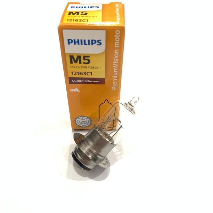 Jual LAMPU DEPAN BOHLAM HALOGEN MOTOR PHILIPS ESSENTIAL MOTOR 18 25 35 ...