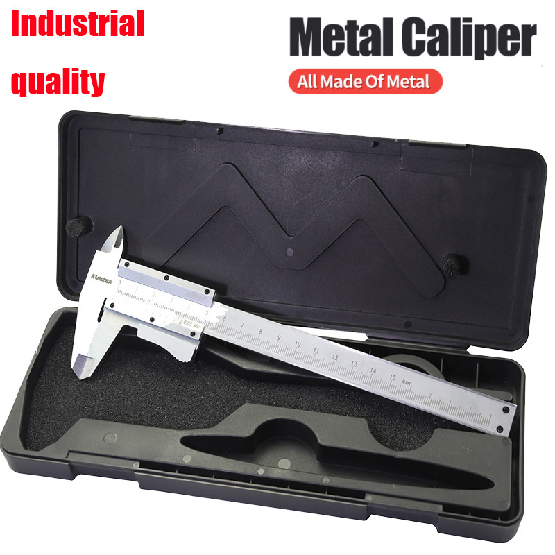 Jual New Self lock Metal Caliper Industrial Steel Vernier Caliper gauge ...