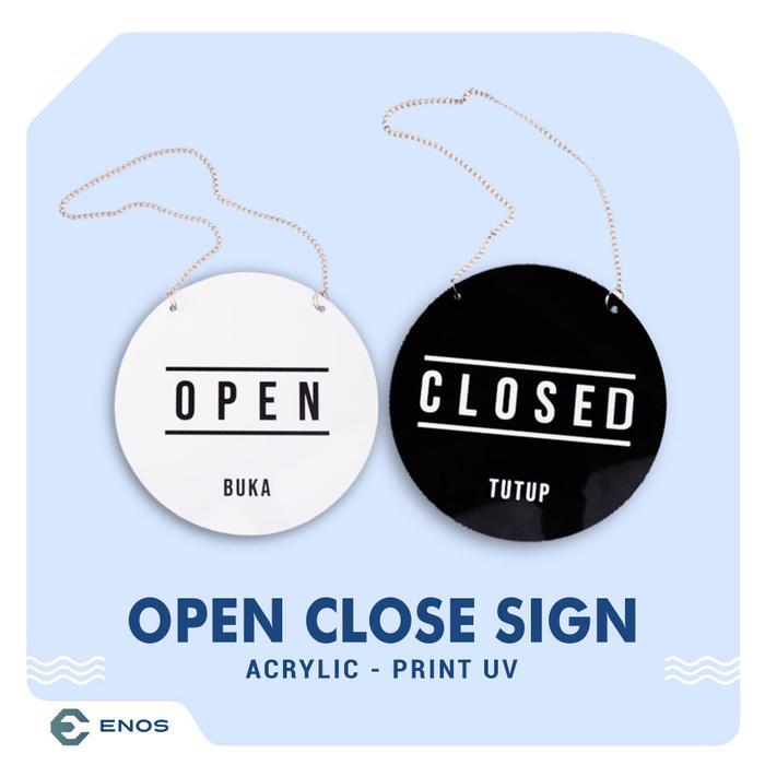 Jual OPEN CLOSE AKRILIK SIGN/ BUKA TUTUP SIGN / SIGN SYSTEM | Shopee ...