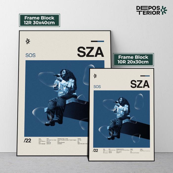 Jual Poster SZA - SOS Cover Album Frameblock | Shopee Indonesia