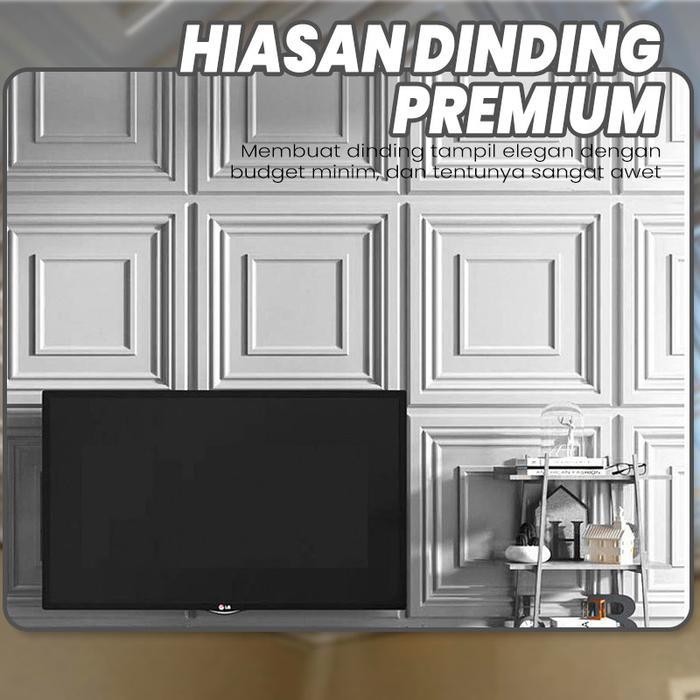 Jual Paus Biru - Wall Panel 3D PVC 50x50cm Panel DInding Tempel ...