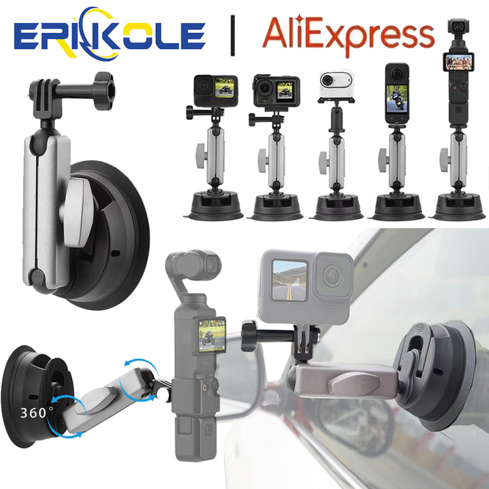 Jual Action Camera Suction Cup Car Mount Holder Adapter for DJI Osmo ...