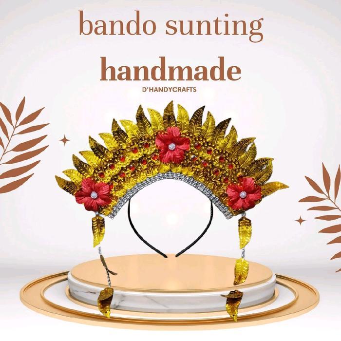 Jual Dafana Bando Mahkota Sunting Bunga Sakura Adat Modern Ringan Tidak ...