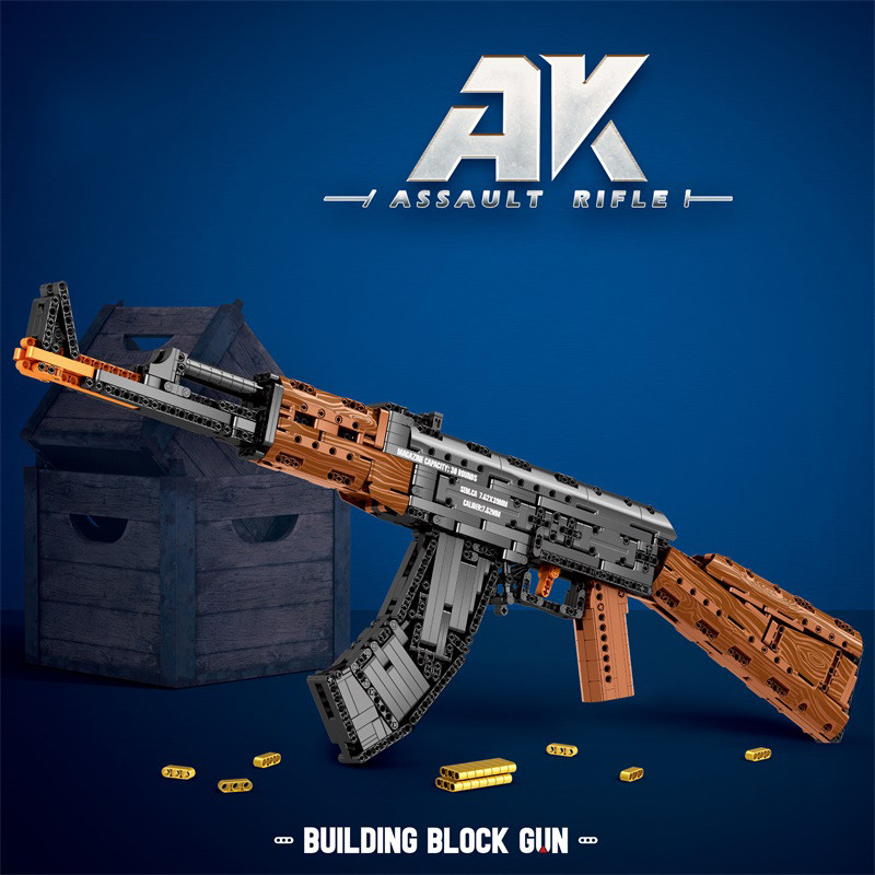 Jual AK47 Assault Rifle Model Building Blocks Military Army Weapon ...