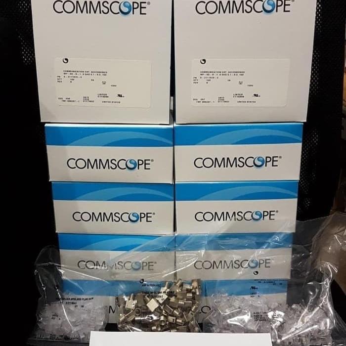Jual AMP konektor RJ45 CAT6 Commscope Connector RJ 45 Cat 6 Original ...
