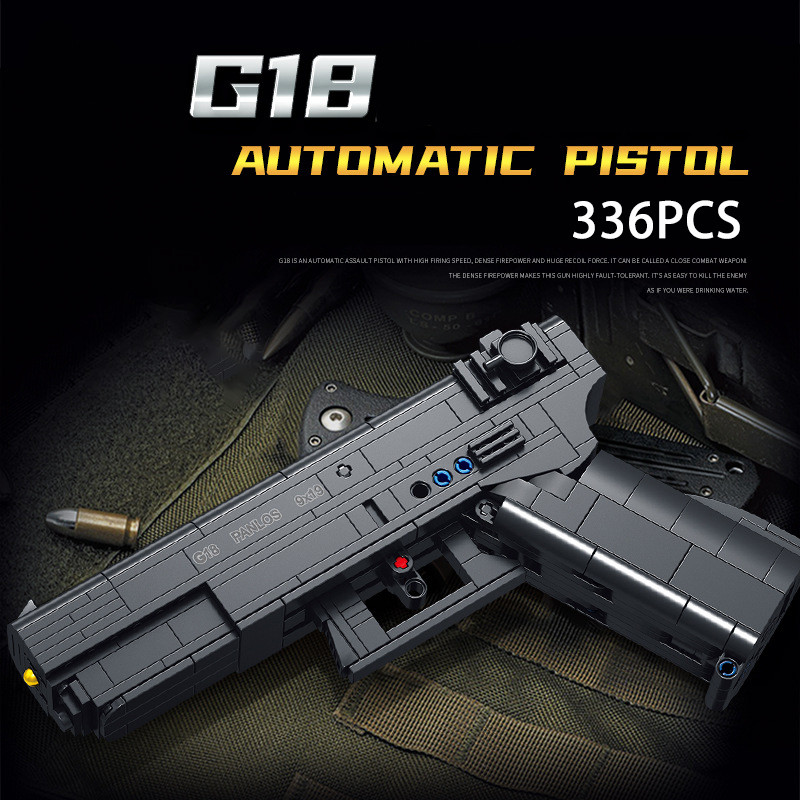 Jual G18 Desert Eagle Military Series M1911 Pistol Gun Model Bricks ...