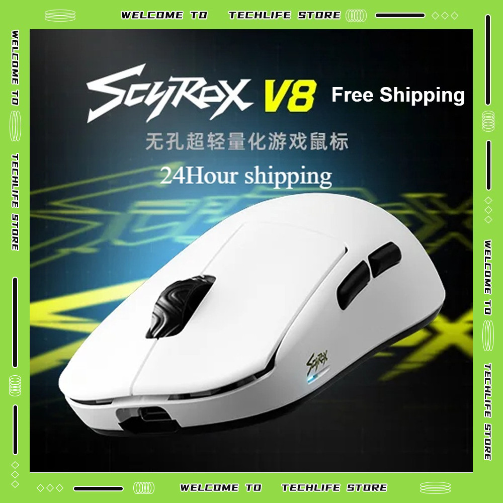 Jual Scyrox V8 Lightweight 36g Wireless Gaming Mouse 8K Polling Rate ...