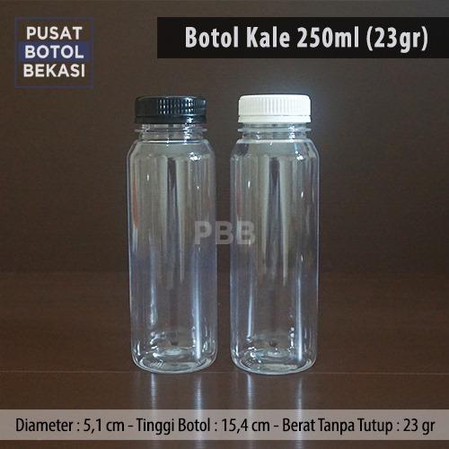 Jual BOTOL KALE 250 ML TEBAL / BOTOL JUS 250 ML (ISI 100PCS) | Shopee ...