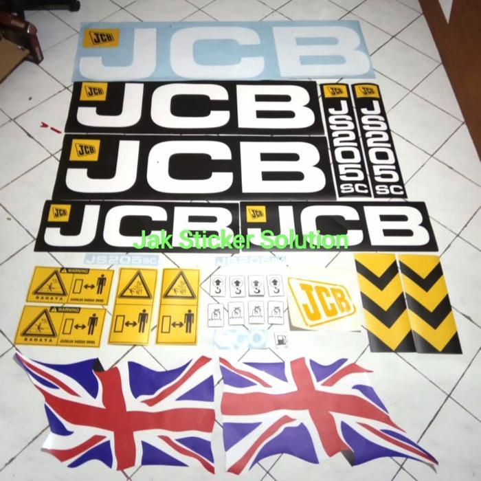 Jual Stiker Jcb Js205Sc Sticker Alat Berat Excavator | Shopee Indonesia