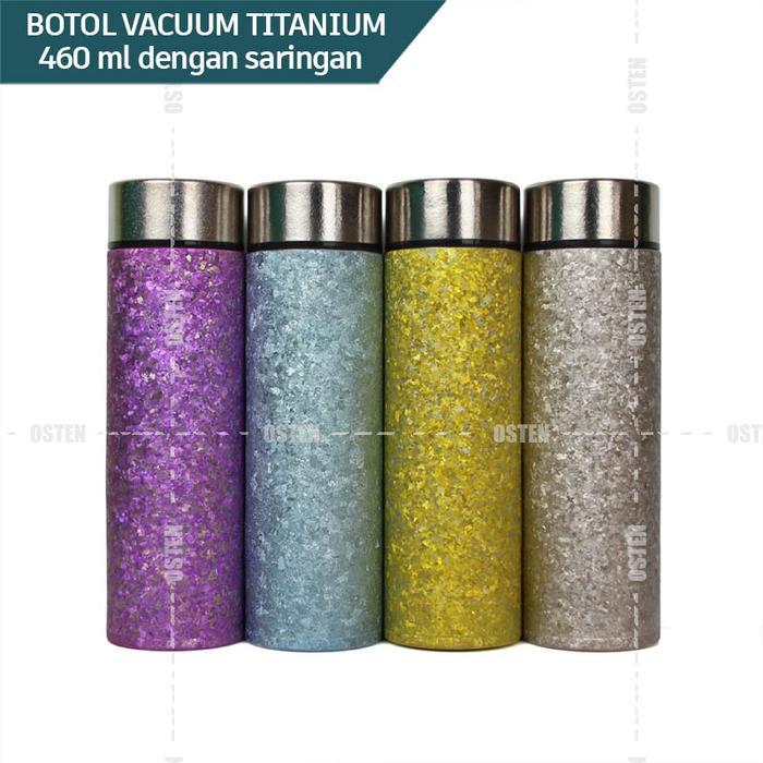 Jual Botol tahan panas premium titanium berwarna dengan insulasi vacuum ...