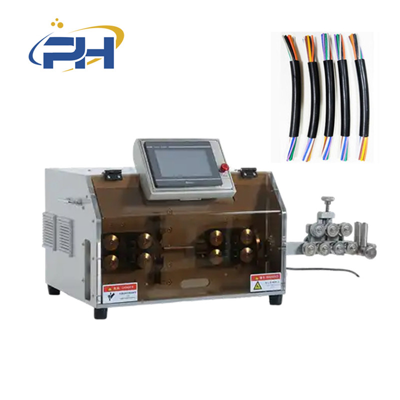 Jual Fully Electric Multicore wire cutting and stripping machine outer ...