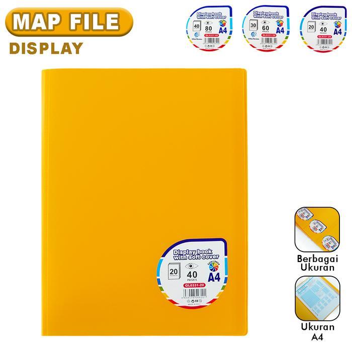 Jual Map Dokumen Display Book A4 Map File Soft Cover Anti Air Banyak ...