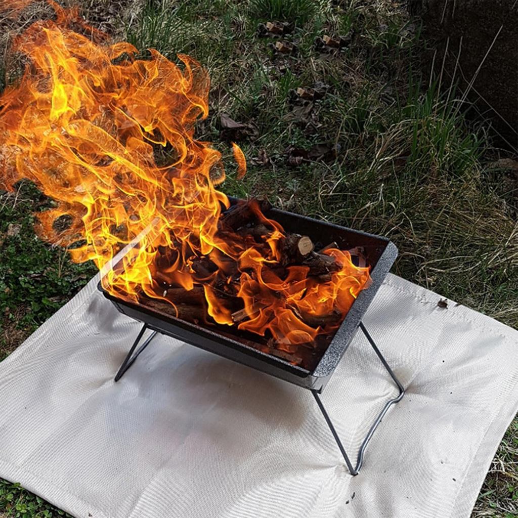 Jual Fire Pit Mat Compatible with Stove Heat Resistant Rug for Outside ...