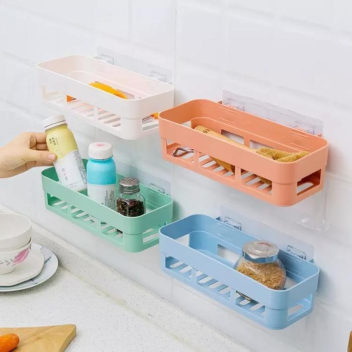 Jual rak sabun tempel multifungsi dinding dapur kamar mandi penyimpanan ...