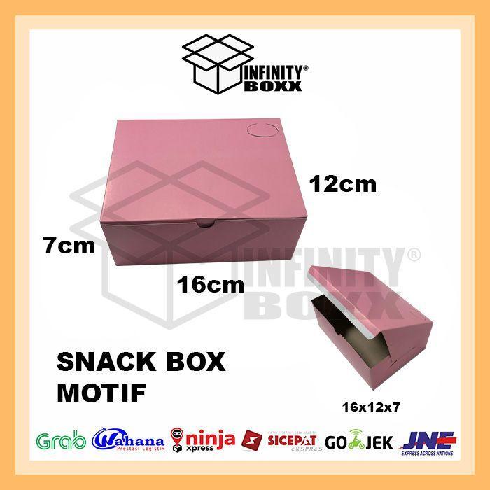 Jual 16x12x7 cm LARGE PCS Snack Box Motif Dus Kue / Nasi Kotak / Box ...