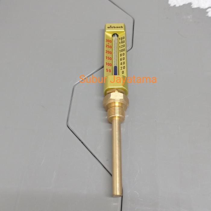 Jual Thermometer Temperature Stick Kuningan Bronze Drat 1/2 " Inchi 160 ...