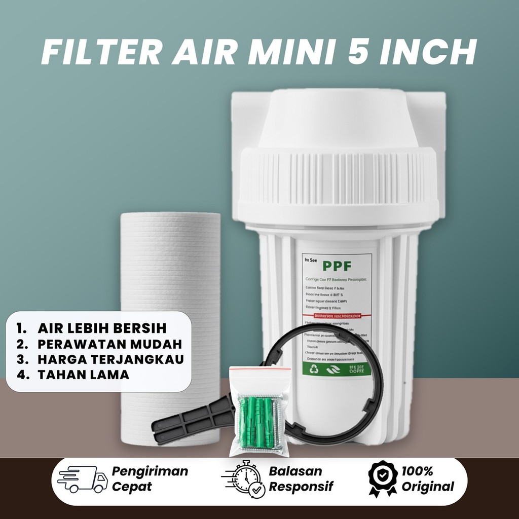 Jual Filter Pipa Air Plastik Transparan 5 Inch Untuk Sistem Irigasi ...