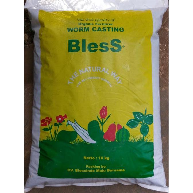 Jual Premium Pupuk Kascing / Kompos Cacing 10Kg Bless 100% Organik ...