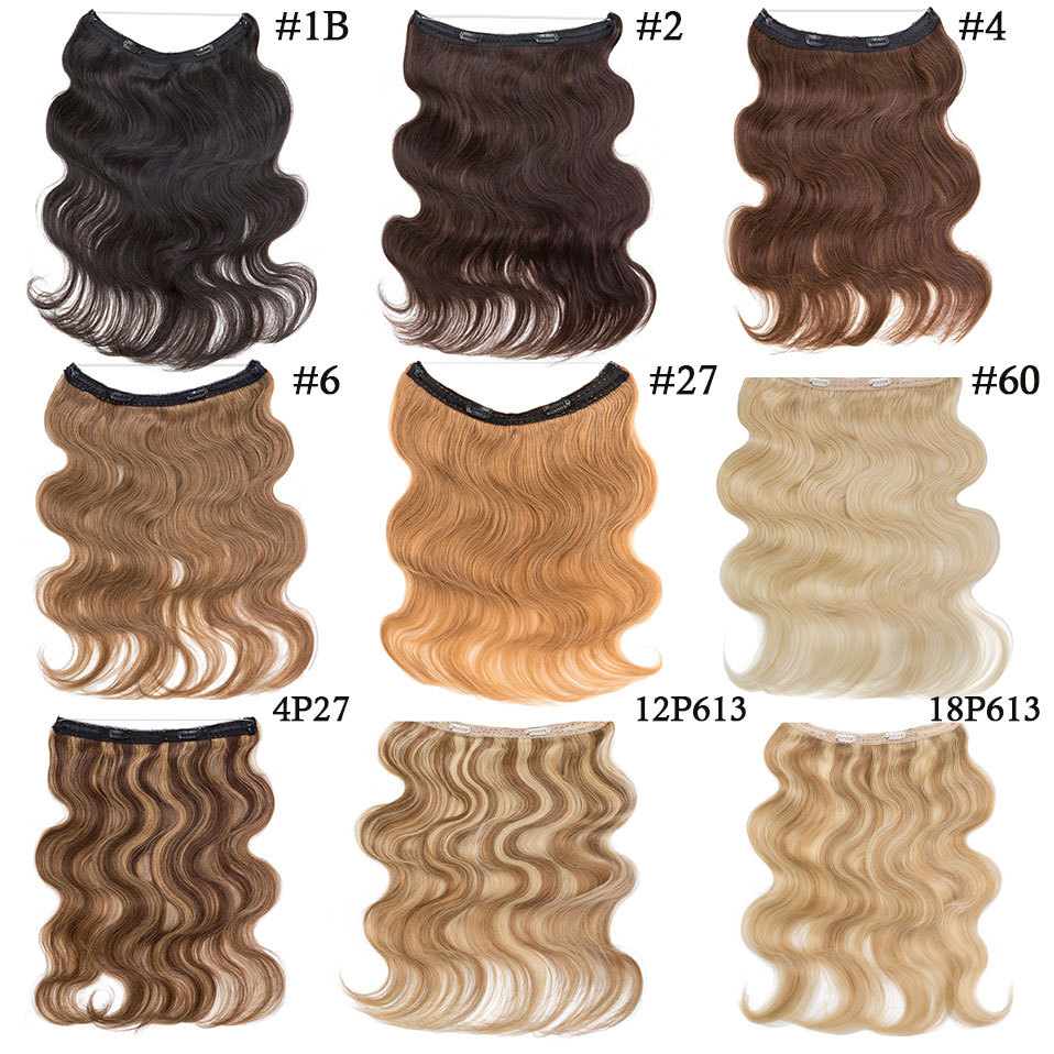 Jual SEGO Invisible Wire Hair Extensions Real Human Hair with ...