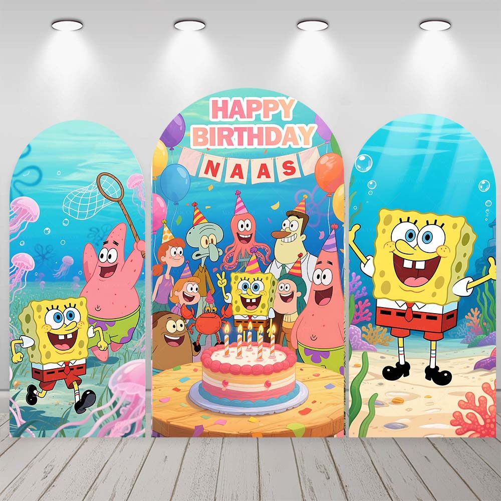 Jual SpongeBob Pineapple House Arch Photography Background Custom ...