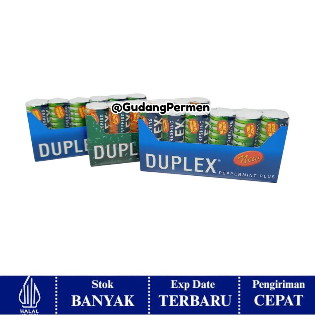 Jual Duplex Peppermint Plus isi 6 / Permen Jadul Roll Rasa Mint ...