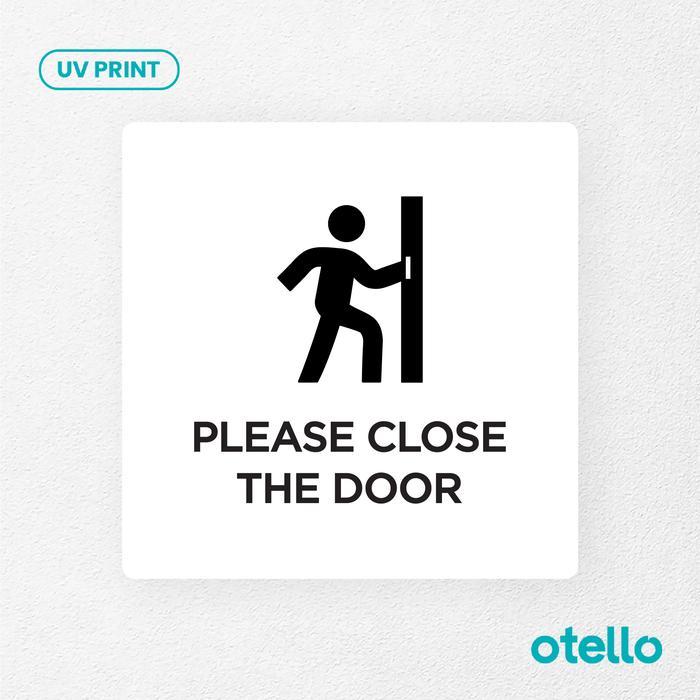 Jual Please Close The Door Signage Board Akrilik Tempel Dinding Papan ...