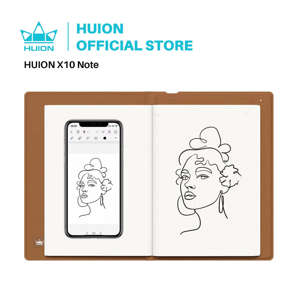 Jual HUION Note 2-in-1 Digital Notebook Drawing Tablet With Battery ...