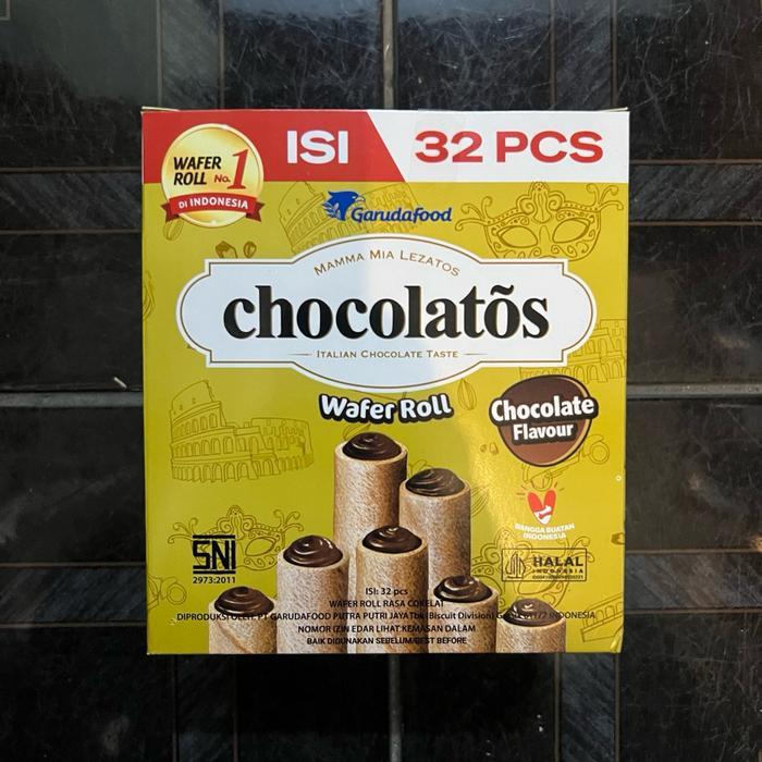 Jual "New" Chocolatos Wafer Roll 1 Box - 32 Pcs Dus Pak - Stick Murah ...