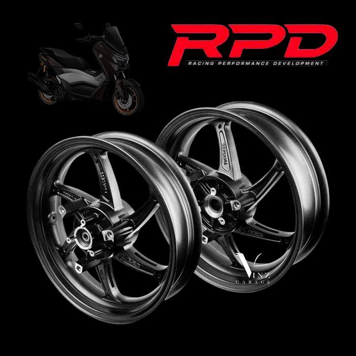 Jual Velg RPD Nmax New Nmax Turbo By RPD Skyblade Hitam // Velg RPD Sky ...