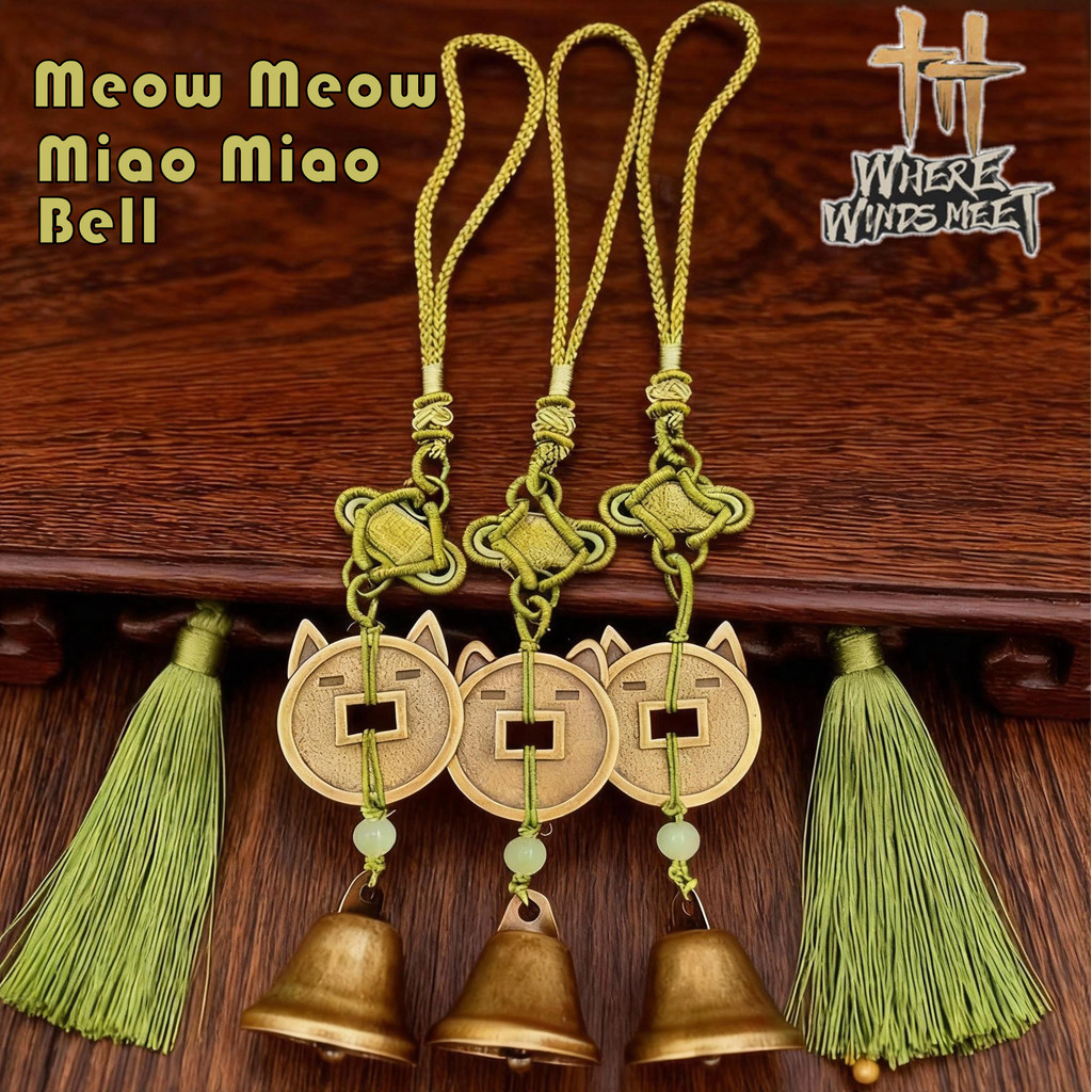 Jual New Game 20cm Miao Miao Bell Keychain Where Wind Meet Metal ...