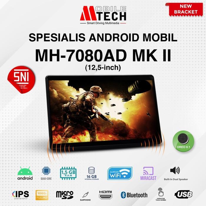 Jual Headrest Monitor MH-7080AD MK II 12.5" New Bracket - 1.5GB / 16GB ...